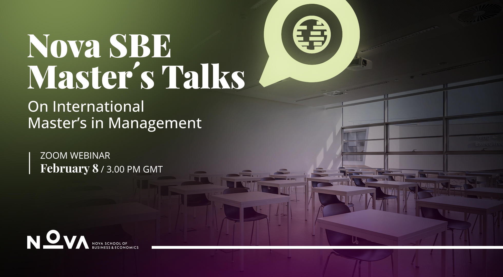 Nova SBE Master’s Talks on International Master’s in Management (IMM) – Q&A Session